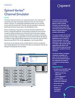 Radio Frequency (RF) and Wi-Fi Channel Emulation with Vertex from Spirent
