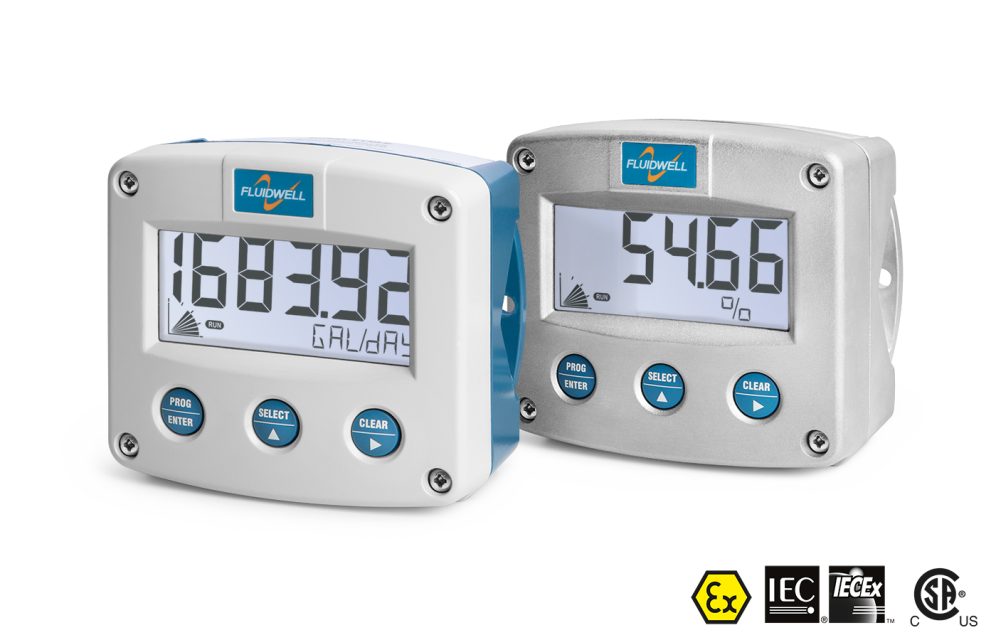 Fluidwell F490 en D490 universele loop powered indicator - FHI, federatie van technologiebranches