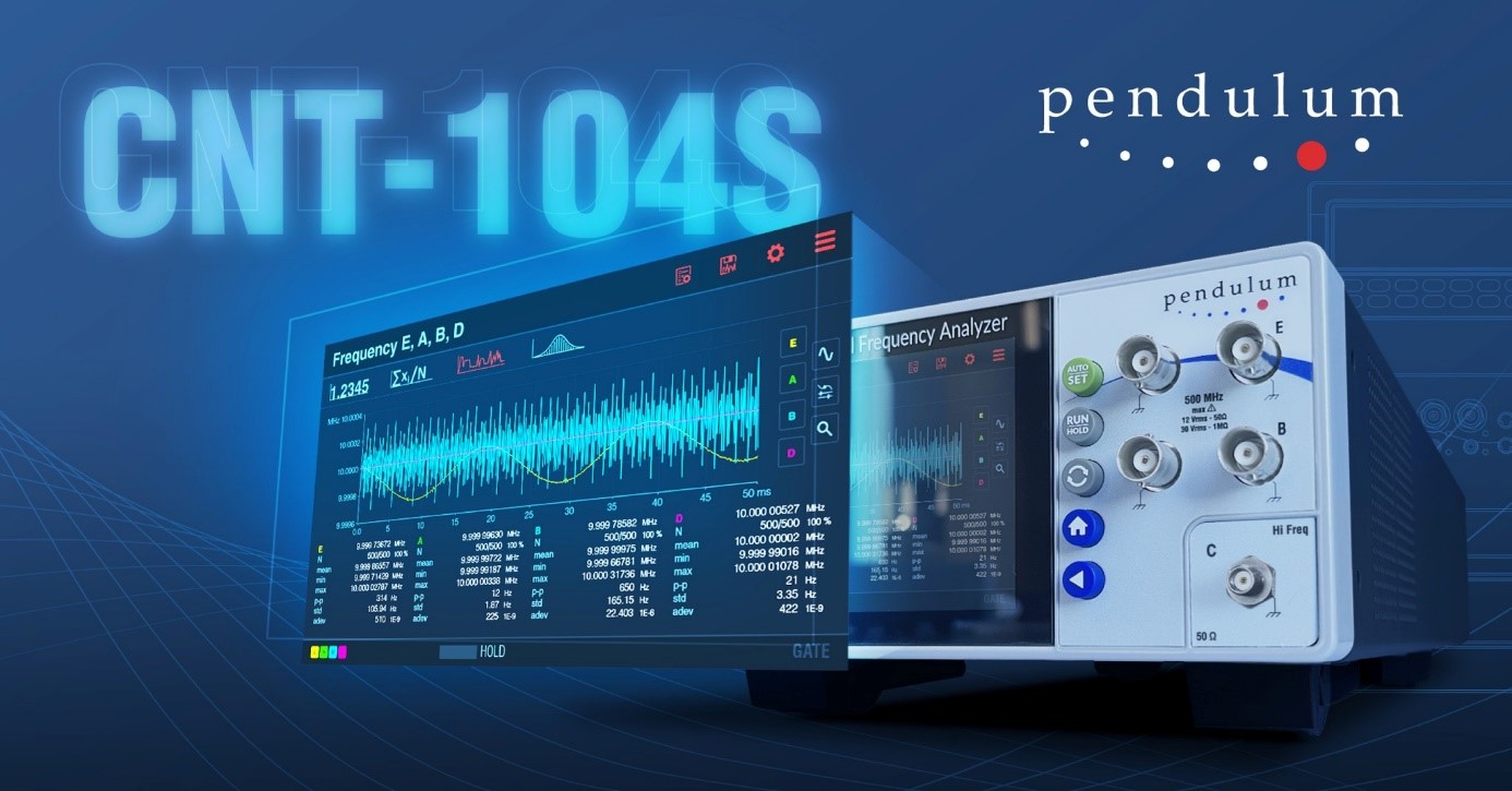 Pendulum Instruments Introduces 4 channel Frequency Counter Analyzer Pendulum Instruments Introduces 4 channel Frequency Counter Analyzer